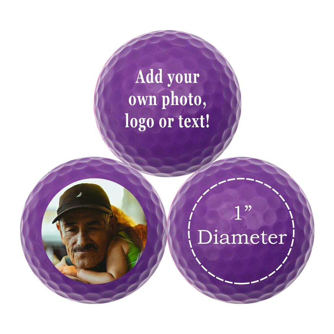 Custom Photo Purple Golf Balls – Personalized Golf Gift - Etsy