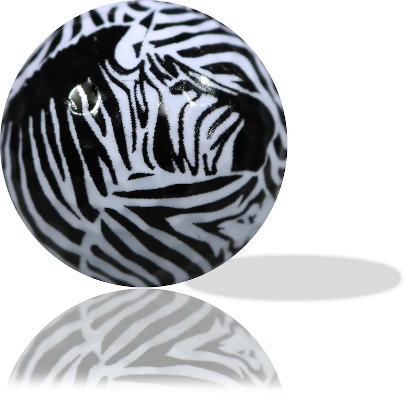 Golf Balls (zebra Face) - Etsy