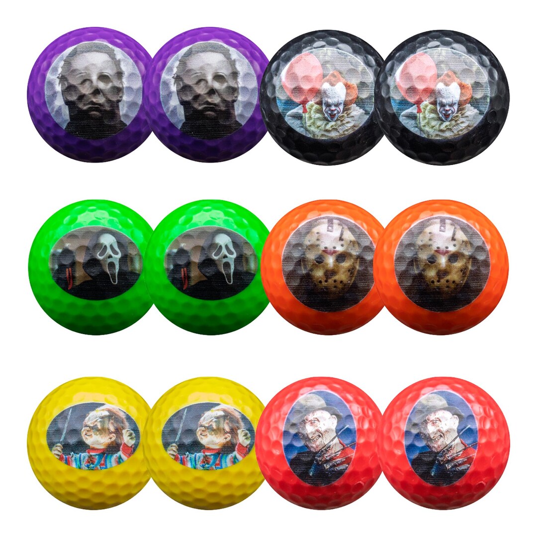 Halloween Horror Golf Balls 12 Pack: Tee off With Terrifying Themed ...