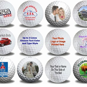 Custom Callaway Chrome Soft Refinished Golf Balls - Personalized ...