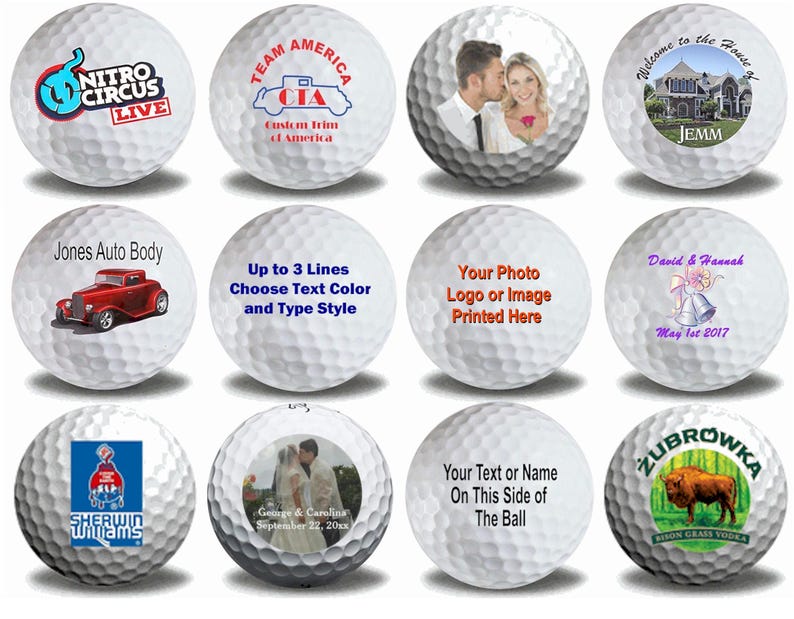 Custom Callaway Chrome Soft Refinished Golf Balls - Personalized ...