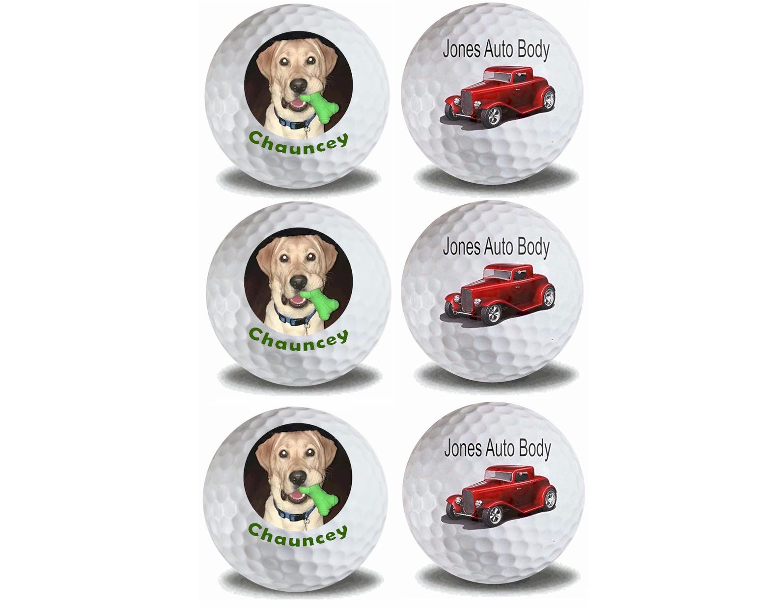Custom Callaway Chrome Soft Refinished Golf Balls - Personalized ...