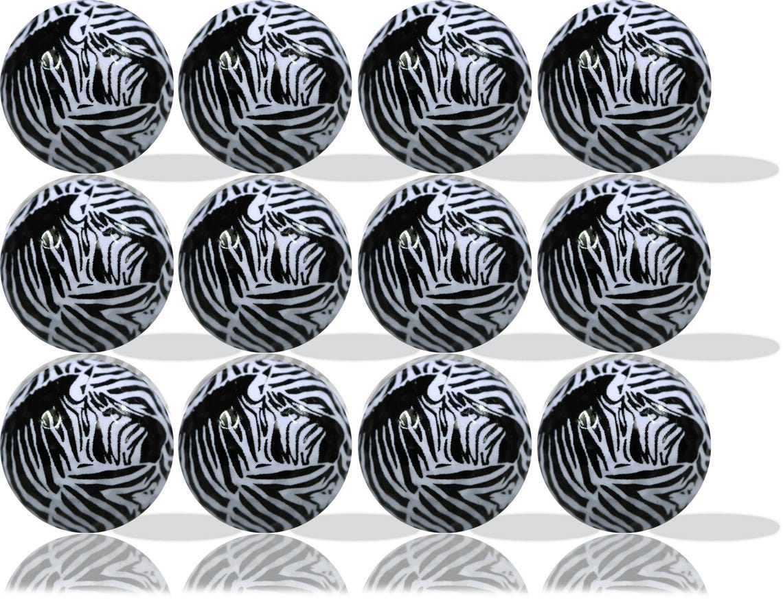 Golf Balls (zebra Face) - Etsy