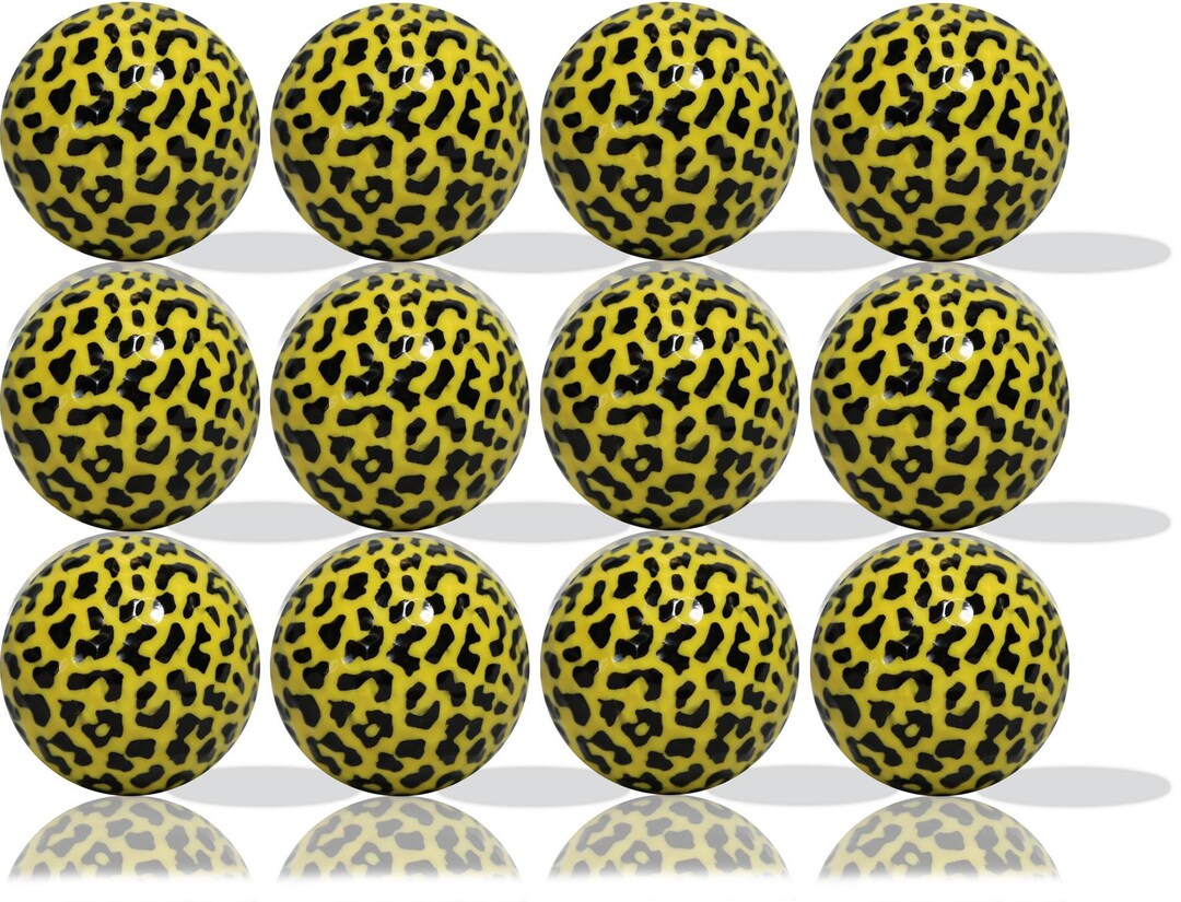 Yellow Leopard Print Novelty Golf Balls - Etsy