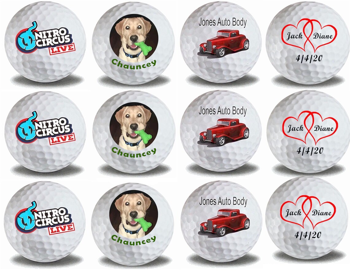 Custom Callaway Chrome Soft Refinished Golf Balls - Personalized ...