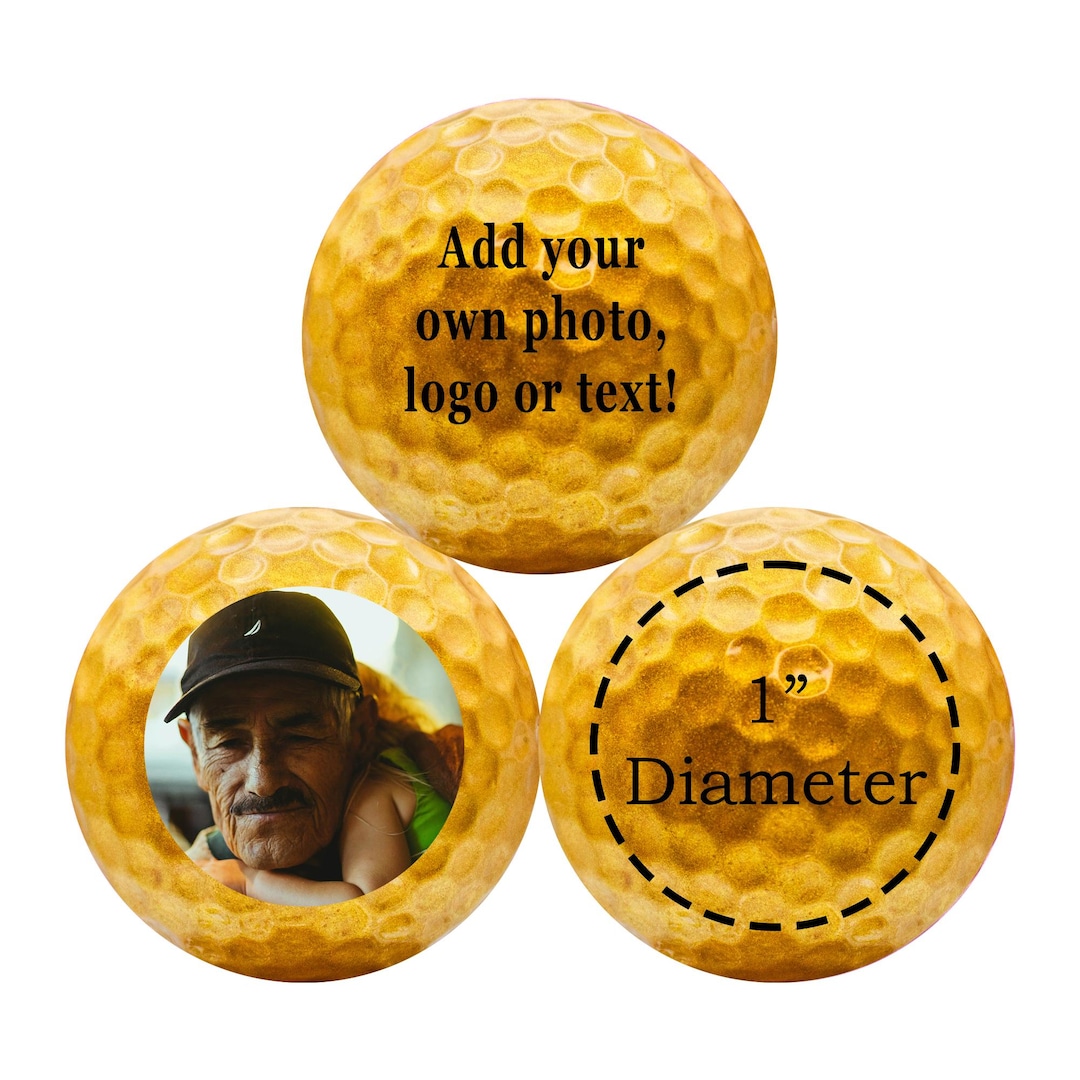 Custom Gold Golf Balls- Personalized Golf Balls - Etsy