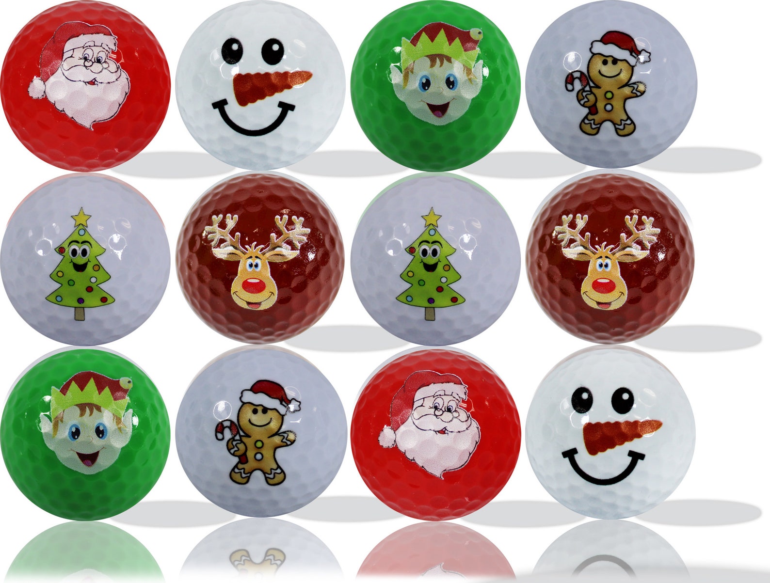 Christmas Mix Golf Balls - Etsy