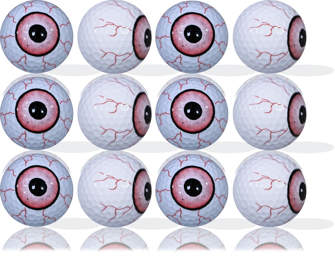 Halloween Golf Balls (red Eyeball) - Etsy