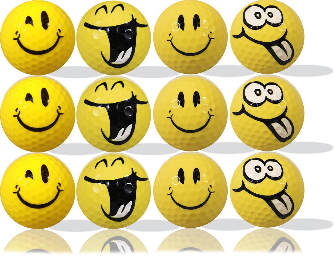 Smiley Mix Golf Balls - Etsy