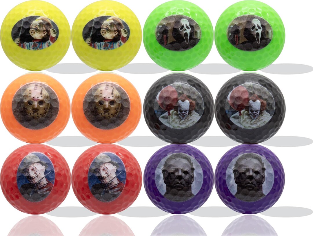 Halloween Horror Golf Balls 12 Pack: Tee off With Terrifying Themed ...