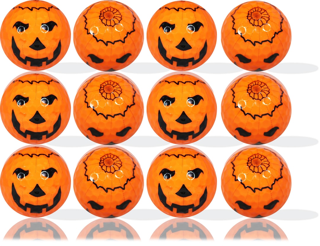 Jack-o-lantern Halloween Golf Balls - Etsy