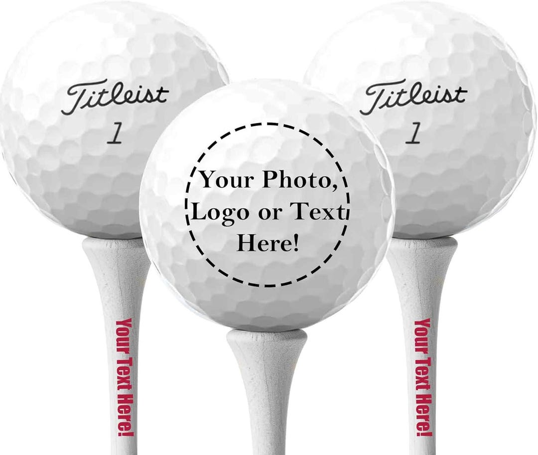 Personalized Titleist Pro V1 Golf Ball Set – Custom Logo or Text, Golf ...