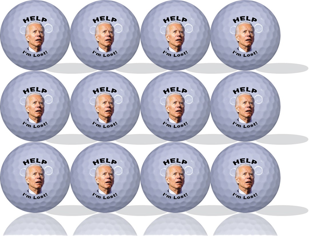 Golf Balls (help I'm Lost Joe Biden) - Etsy