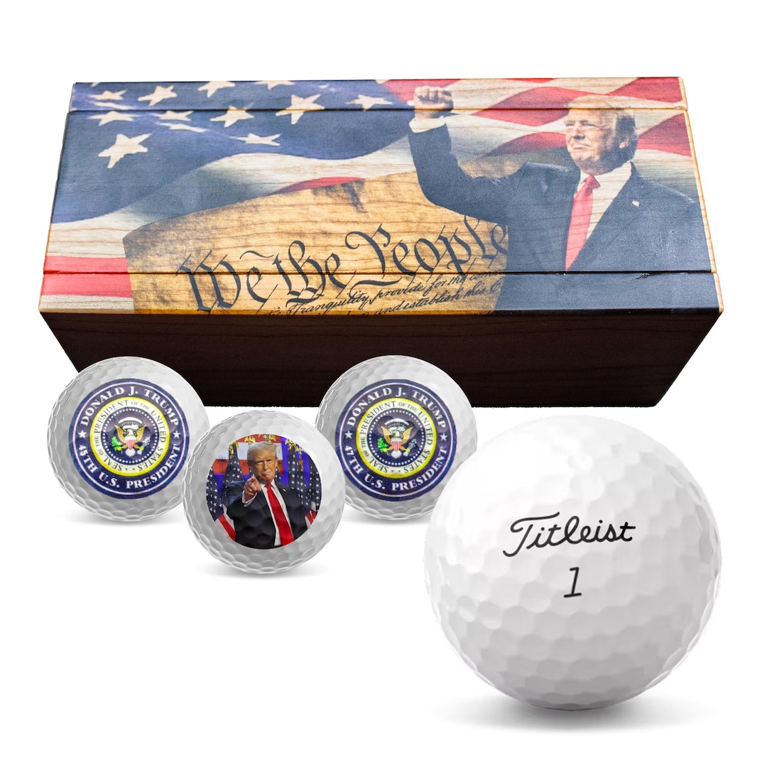 Limited Edition Trump - 3 Golf Ball Collector Set - Presidential Seal ...