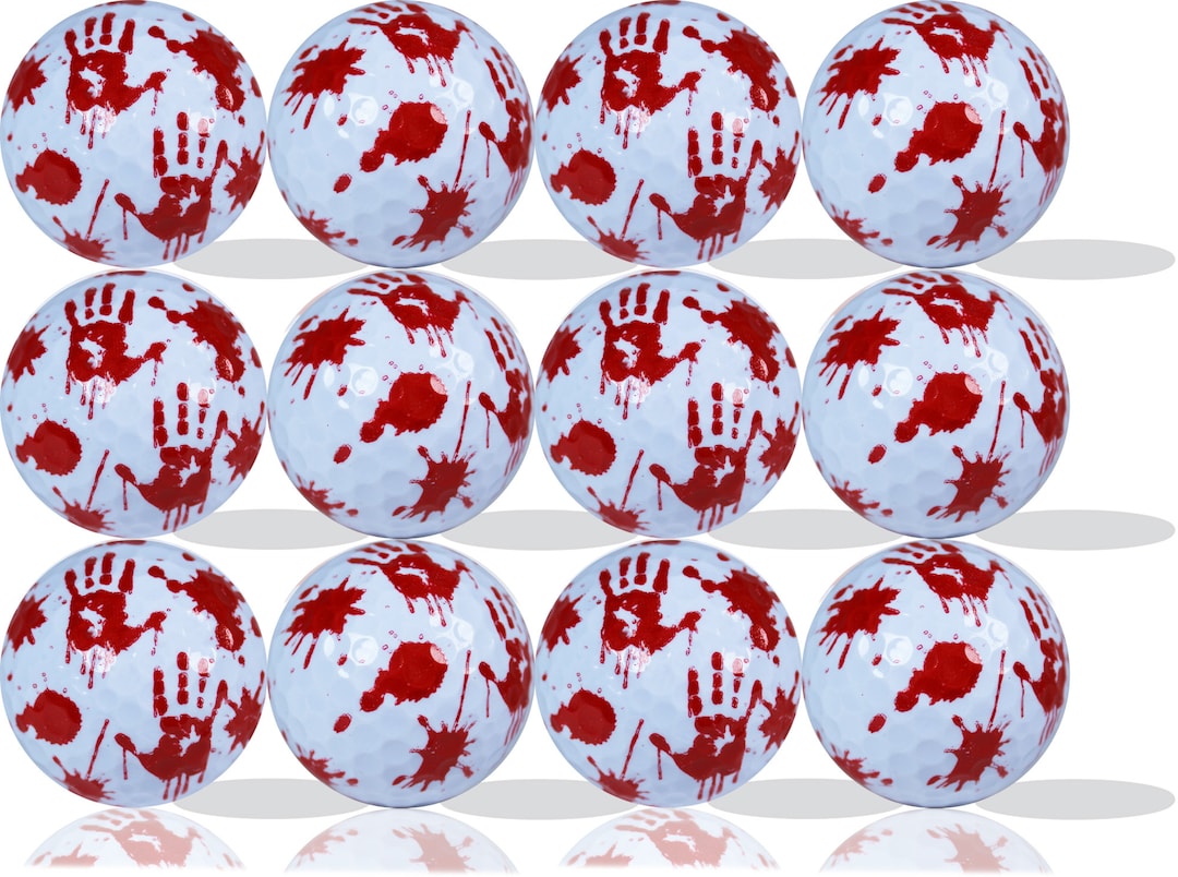 Blood Splatter Golf Balls Halloween Golf Spooky Gifts Golf Gift Gift ...