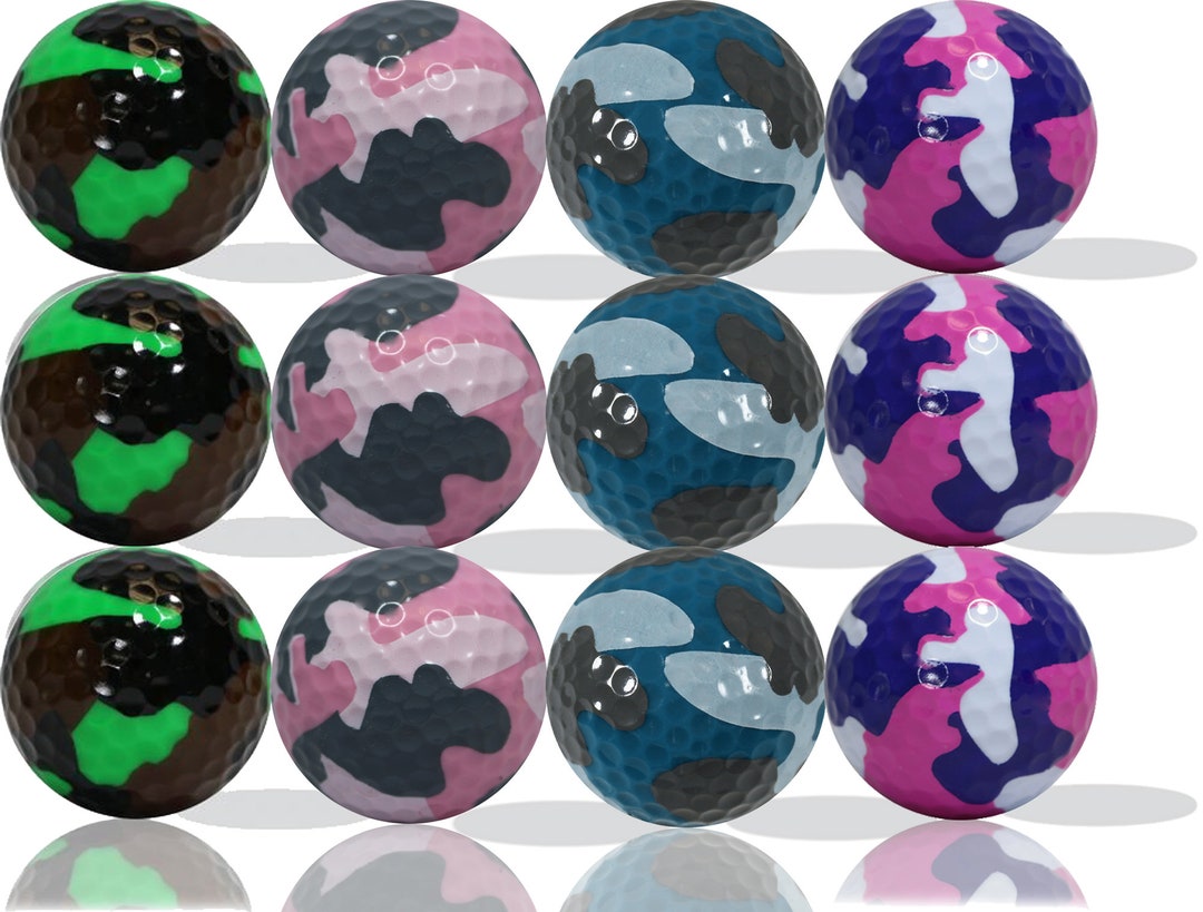 Golf Balls (camo) 12 Pack - Etsy
