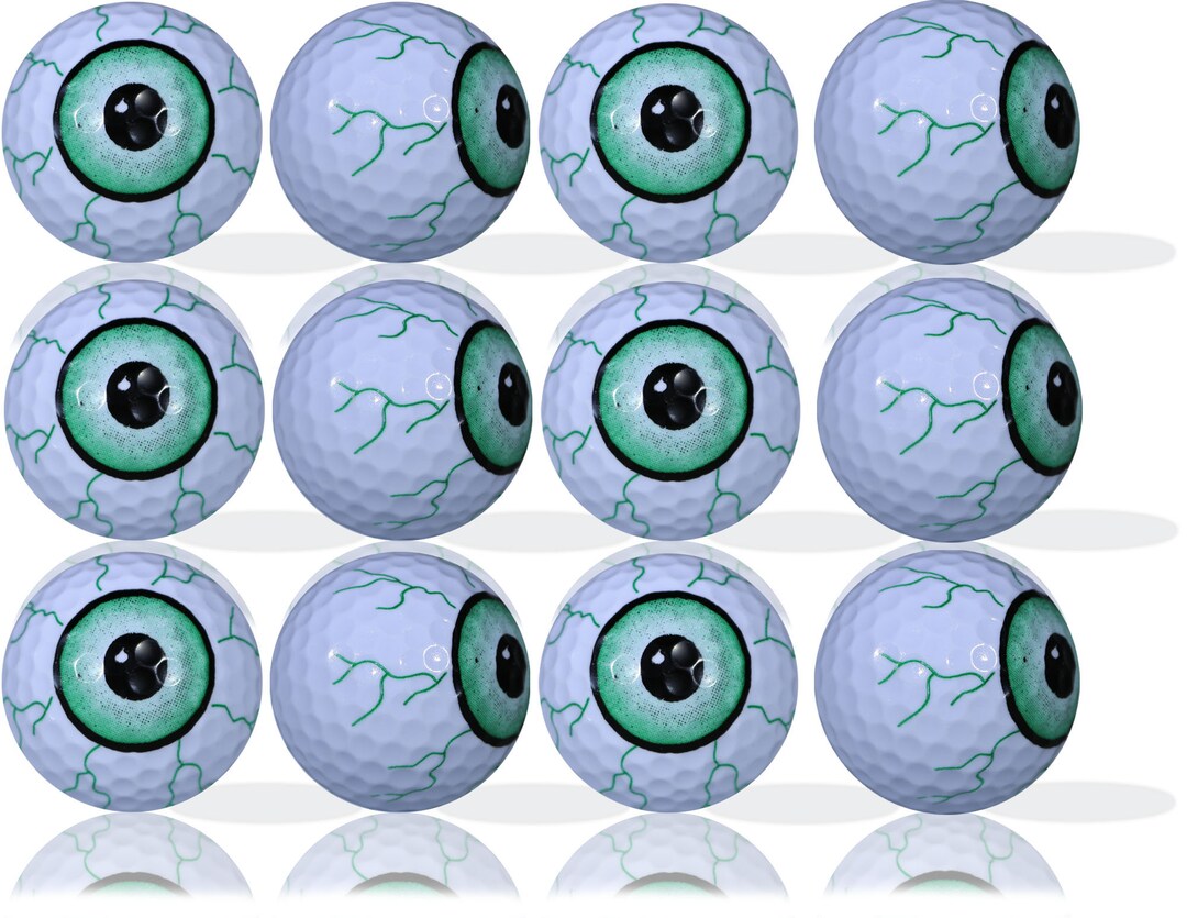 Halloween Golf Balls (green Eyeball)- Golf Gifts and Accessories - Etsy