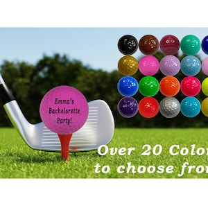 Personalized Color Golf Balls – Custom Logo, UV Blacklight Option - Etsy
