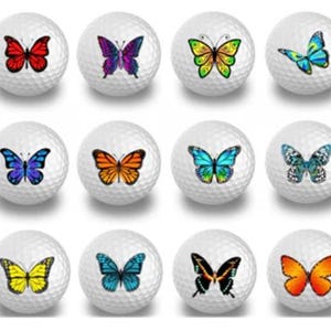 Butterfly Golf Balls - 12 Assorted Designs - Etsy