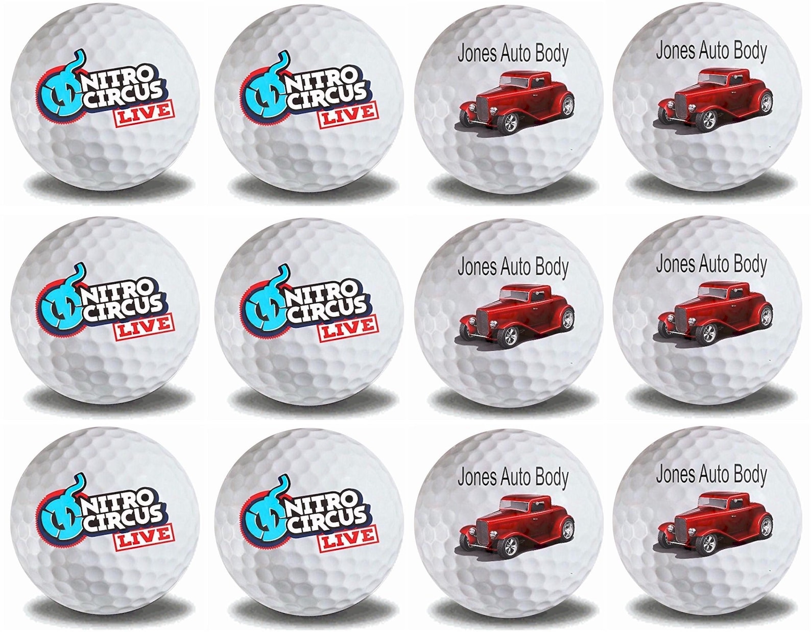 Custom Callaway Chrome Soft Refinished Golf Balls - Personalized ...