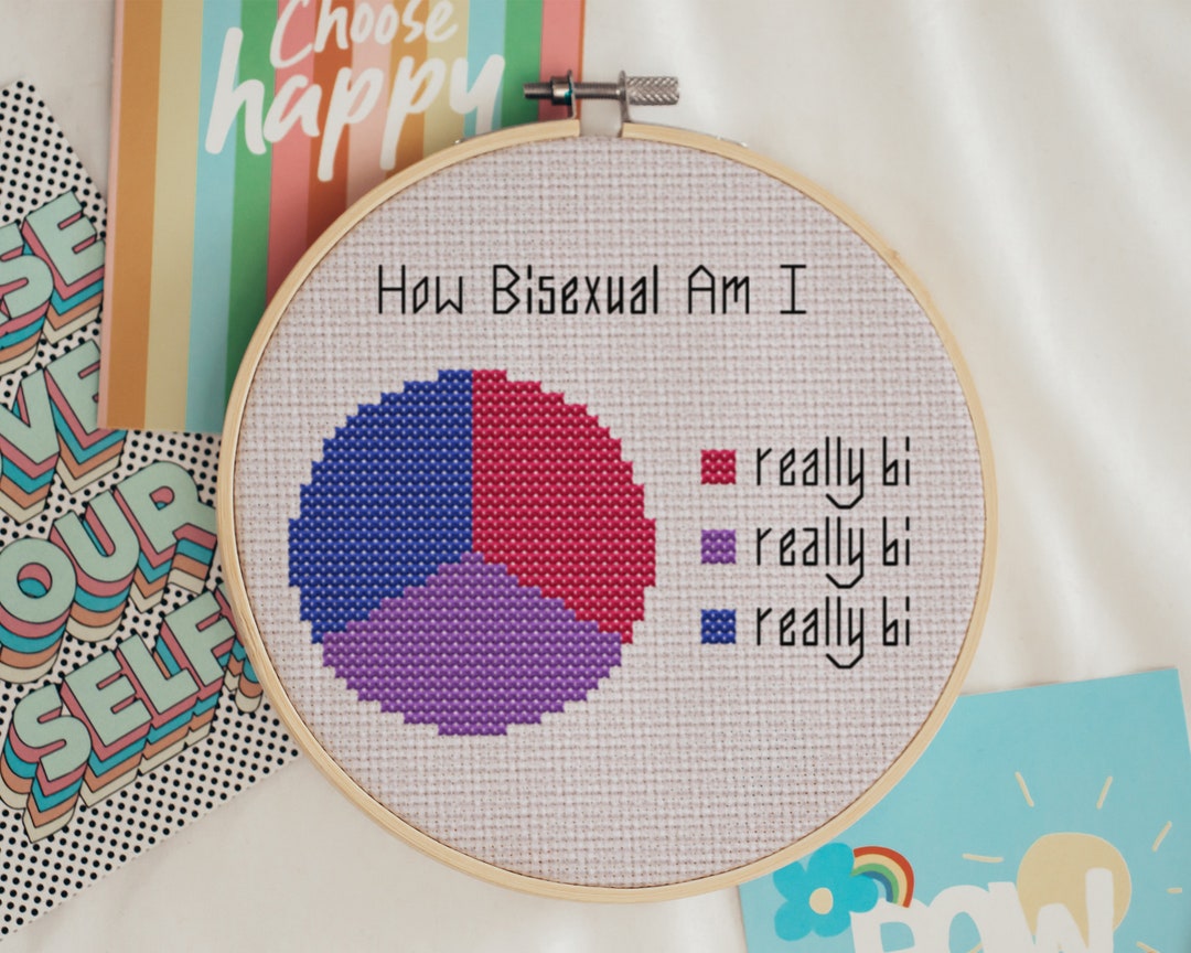 How Bisexual Am I Cross Stitch Pattern PDF - Etsy