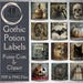 Gothic Potion Labels Clipart for Junk Journals. Digital Paper of ...