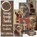 Vintage Grunge Christmas Santa Clause for Junk Journals. Digital Paper ...