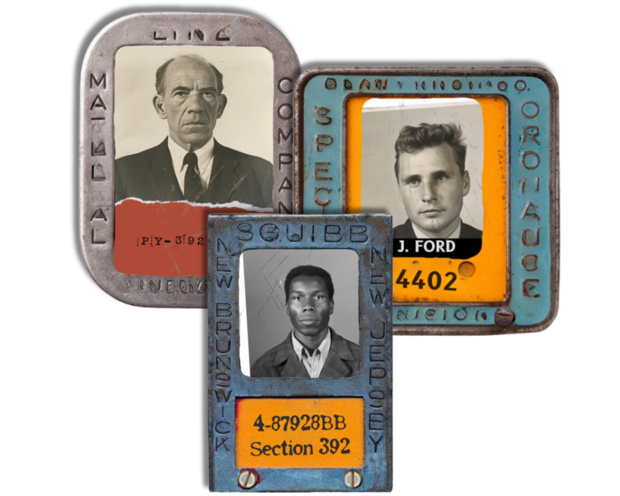 Vintage ID Cards Junk Journal Ephemera. Digital Paper of Vintage ID ...