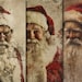 Vintage Grunge Christmas Santa Clause for Junk Journals. Digital Paper ...
