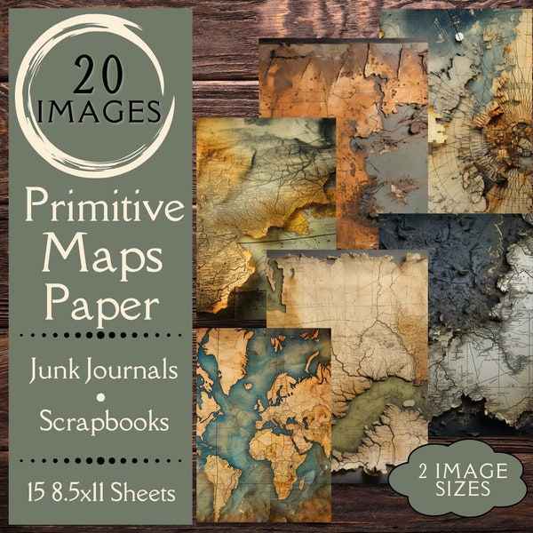 Rustic World Map - Etsy