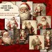 Steampunk Santa Christmas Cards and Paper. Steampunk Digital Paper of ...