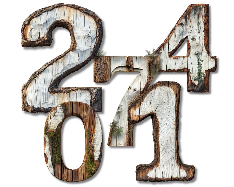 Rustic Wood Numbers Junk Journal Labels. Digital Paper of Primitive ...