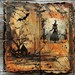 Rustic Halloween Junk Journal Paper. Digital Paper of Watercolor ...