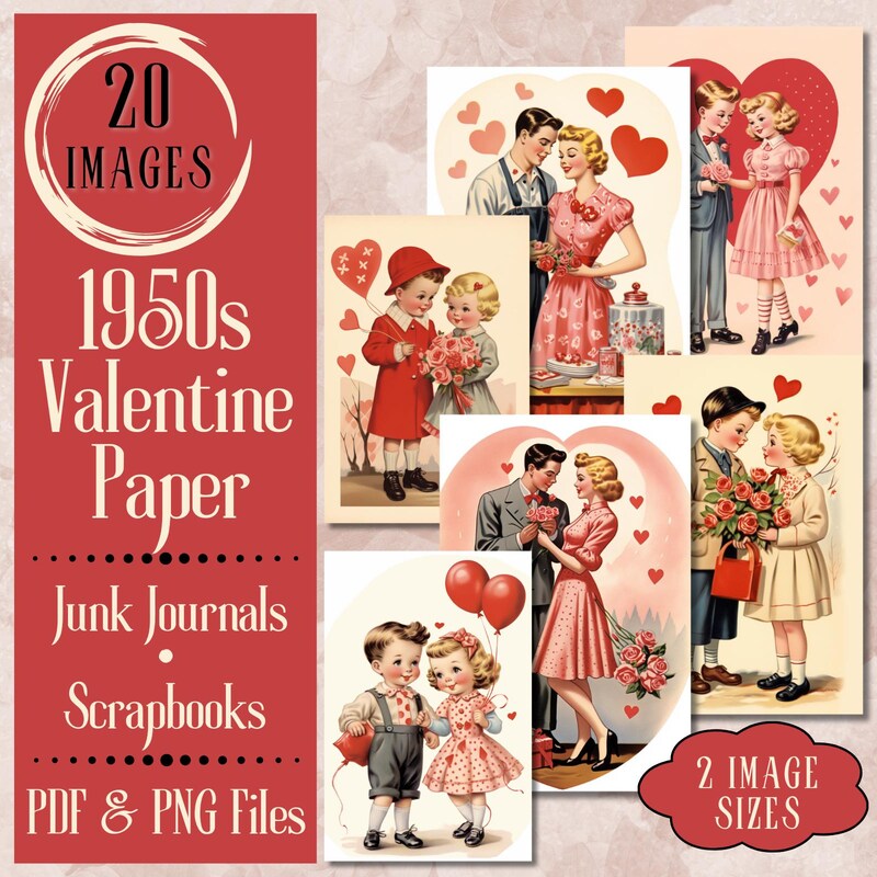 1950s Valentine Card - Etsy