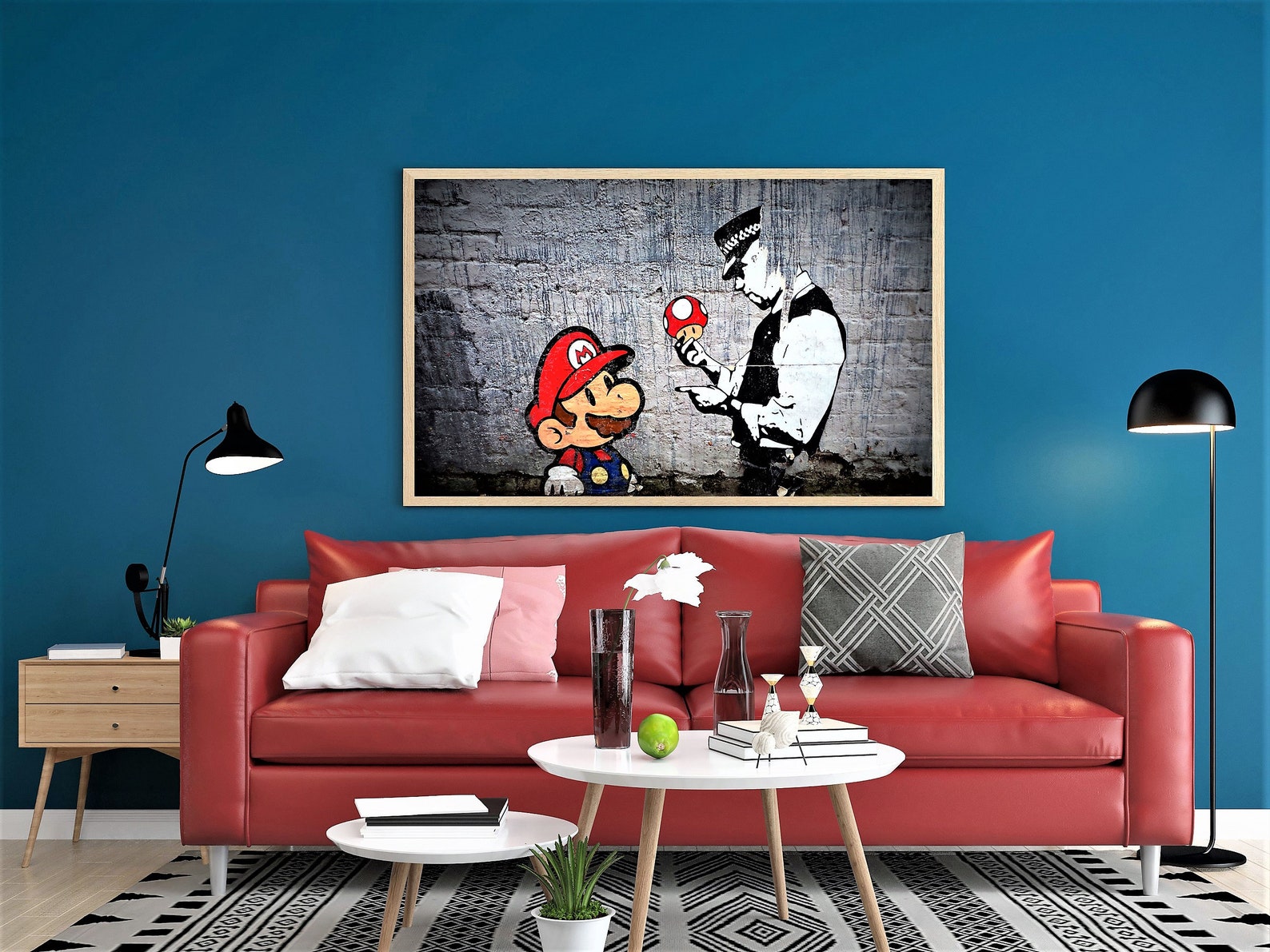 Super Mario, Banksy, Super Mario Grafitti, Mario Printable Poster ...