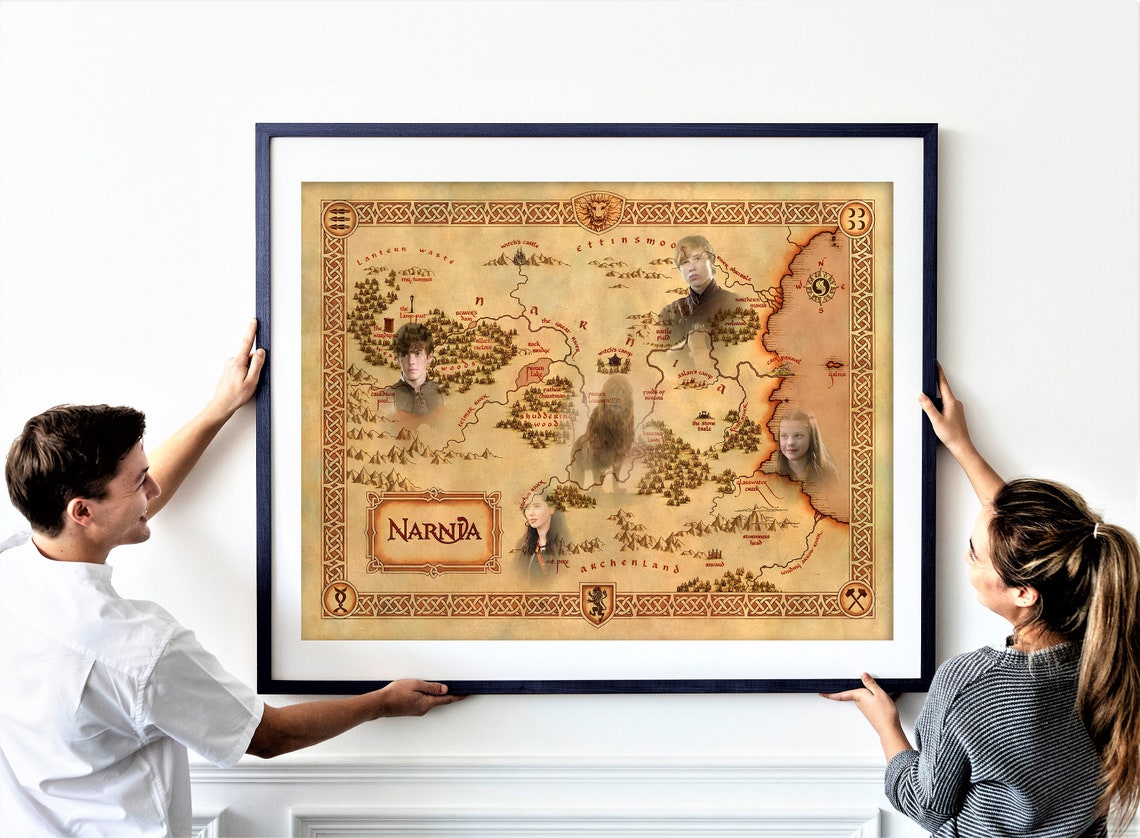 Narnia Narnia Map Narnia Poster Narnia Art Narnia Print - Etsy