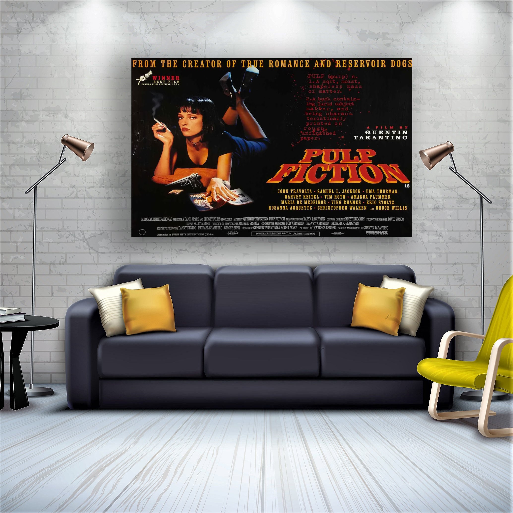 Movie Canvas Art, Pulp Fiction Poster, Pulp Fiction Wall Art, Film ...