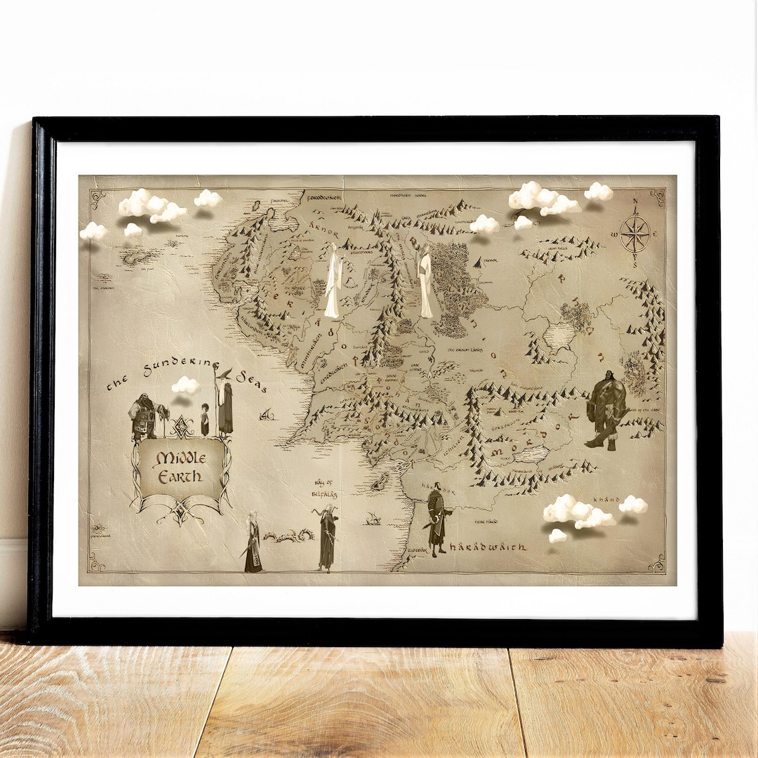 Lord of the Rings, Middle Earth, Lotr Map, Lotr Art, Middle Earth Map ...
