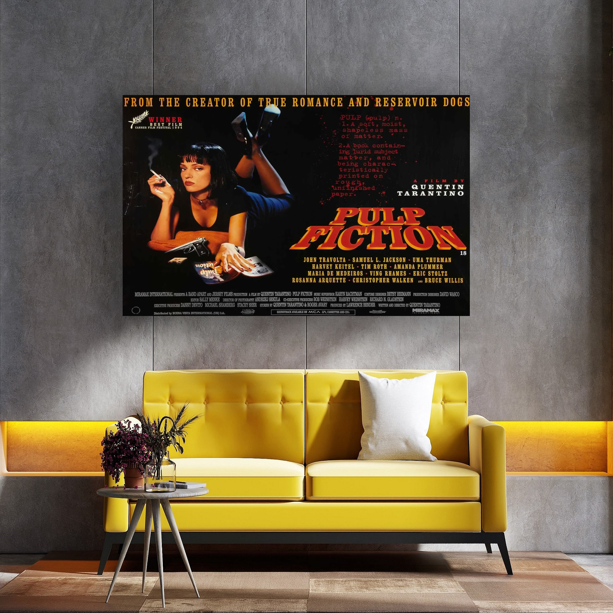Movie Canvas Art, Pulp Fiction Poster, Pulp Fiction Wall Art, Film ...