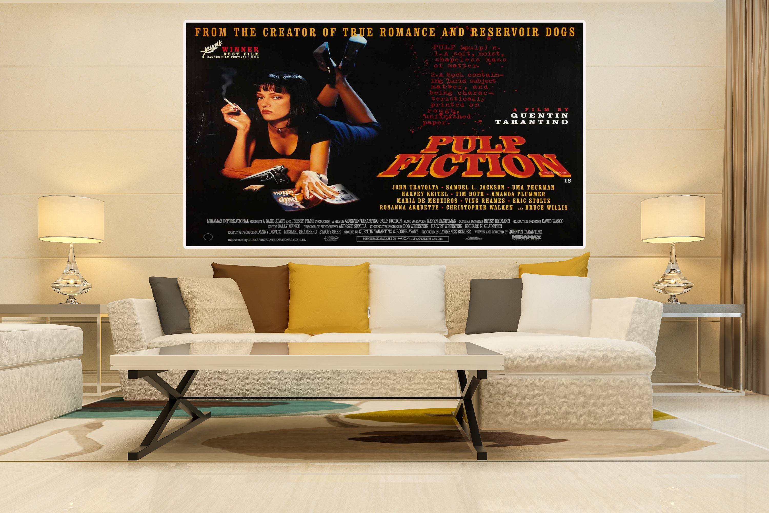 Pulp Fiction Poster, Pulp Fiction Wall Art, Film Poster, Pulp Fiction ...