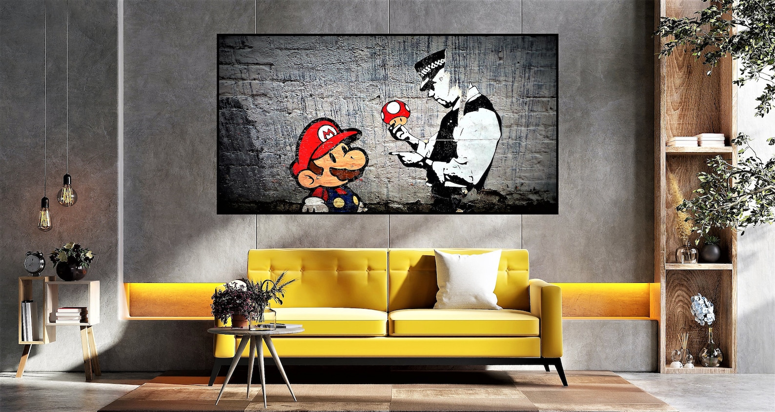Super Mario, Banksy, Super Mario Grafitti, Mario Printable Poster ...