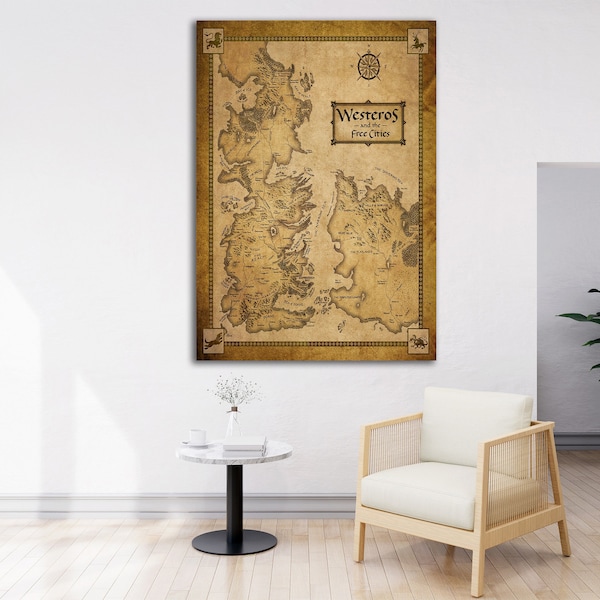 Westeros Map - Etsy