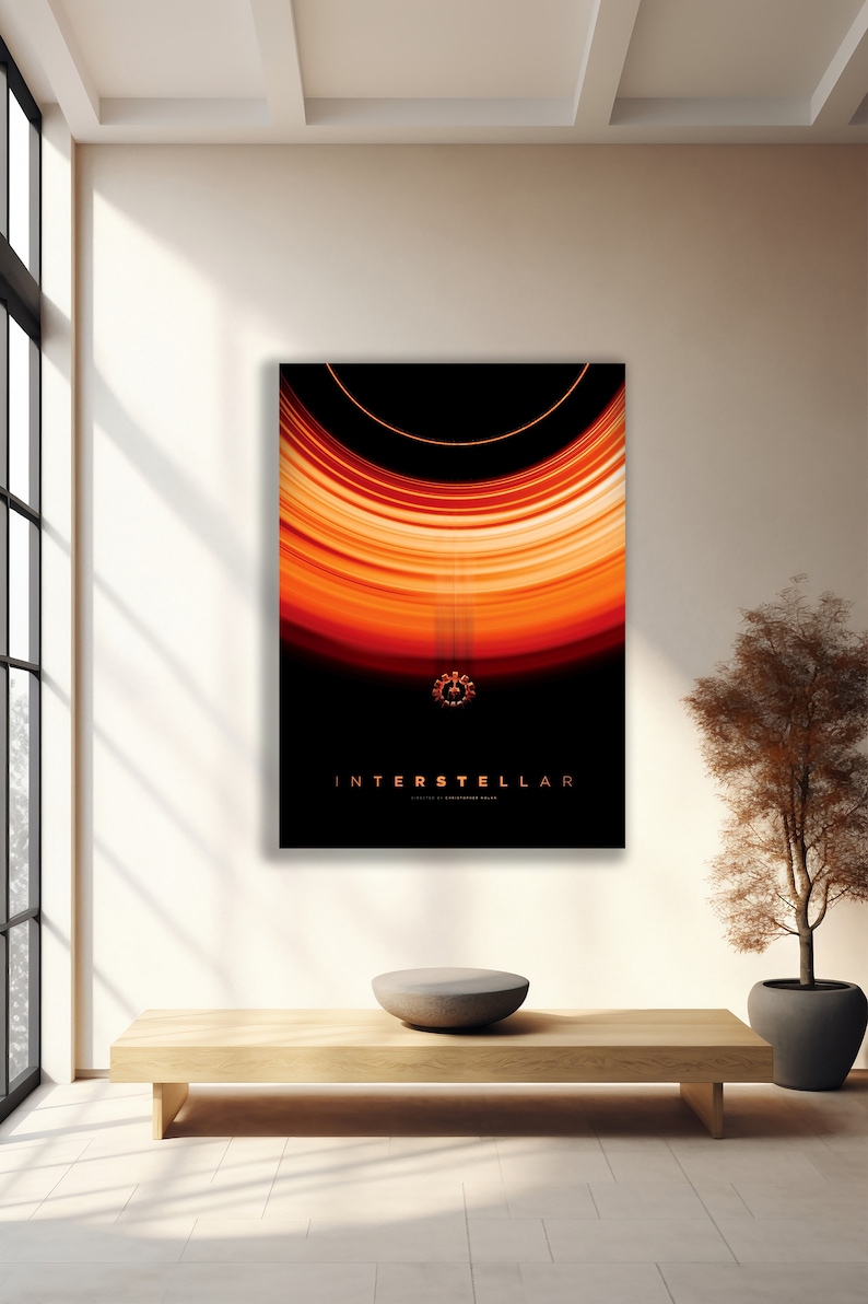 Interstellar Movie Poster, Interstellar Canvas, Best Movie Canvas, Christopher Nolan ...