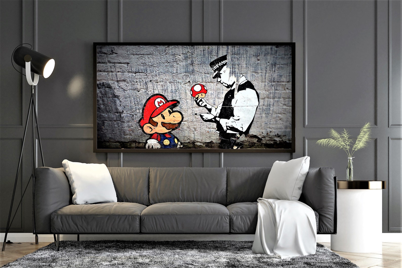Super Mario, Banksy, Super Mario Grafitti, Mario Printable Poster ...