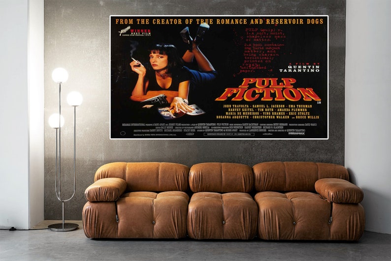 Pulp Fiction Poster, Pulp Fiction Wall Art, Film Poster, Pulp Fiction ...