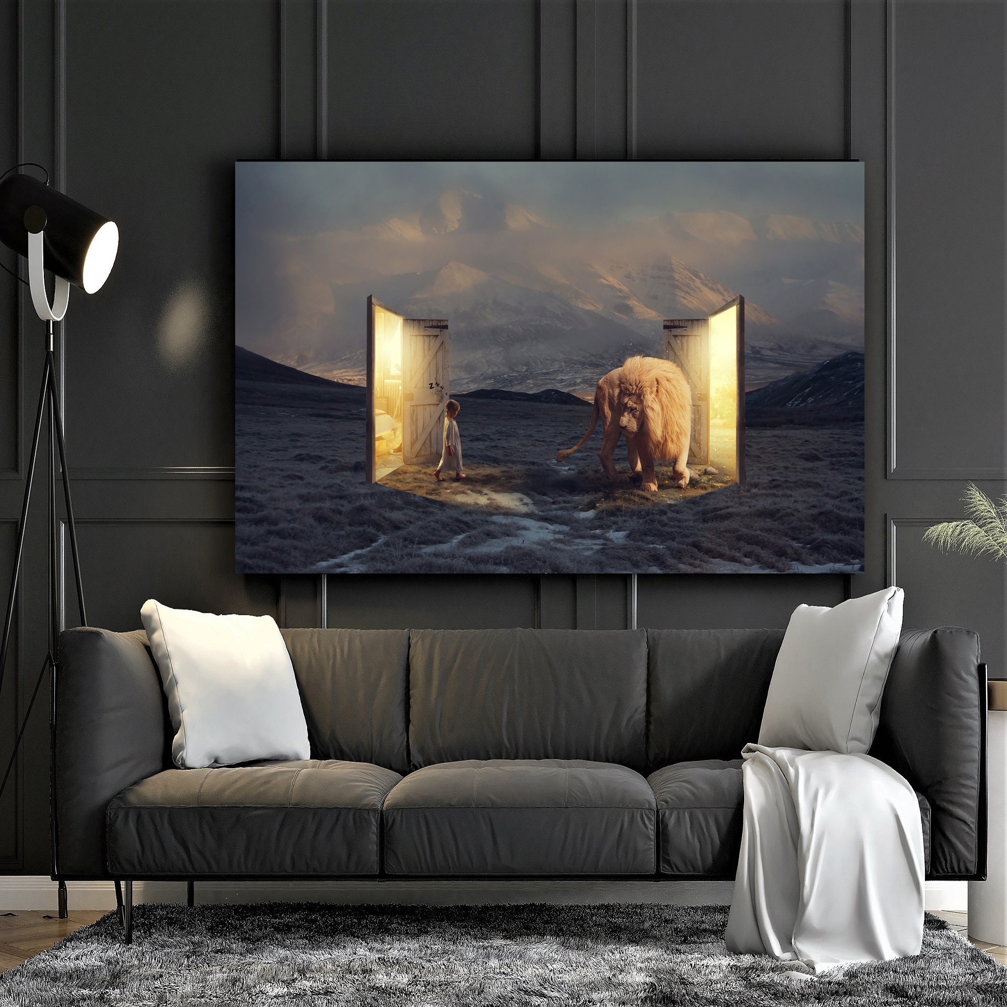 Narnia Decor, Narnia Wall Art, Narina Canvas, Narnia, Aslan, Sleepwalk ...