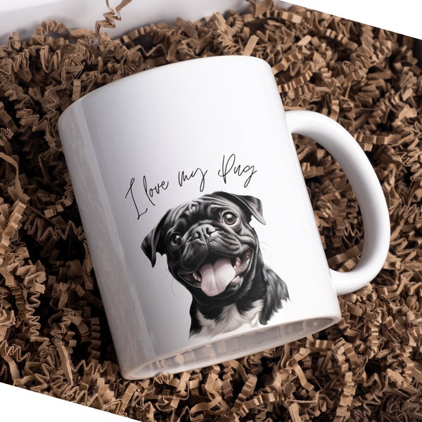 Pug Mugs - Etsy