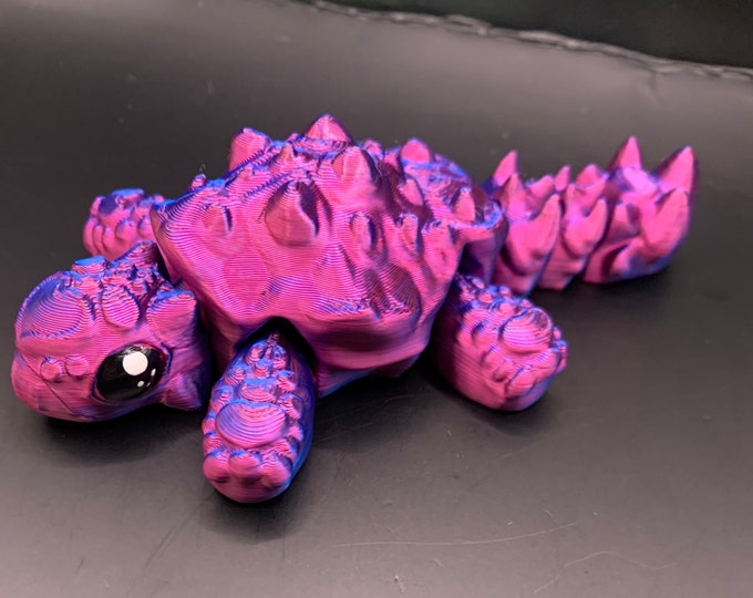 Ankylosaurus Fidget Toy Articulating Dinosaur 3D Print - Etsy