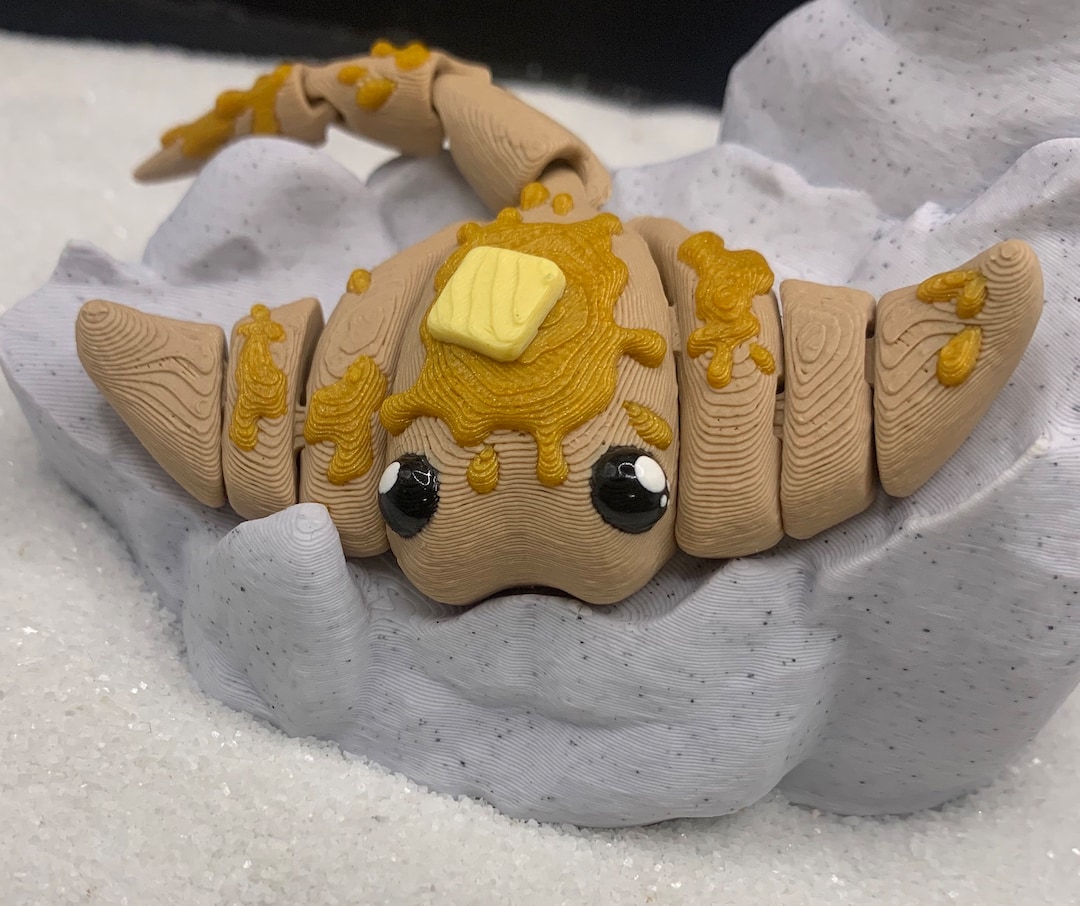 Flapjack Stingray Toy Articulating 3D Print Pancake Stingray - Etsy UK