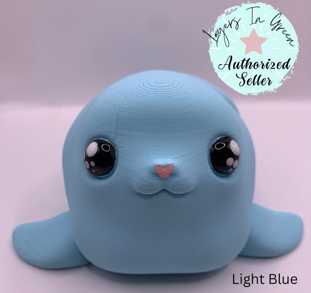 Chunky 3D Printed Seal Articulating Baby Seal Toy Fidget Toy - Etsy